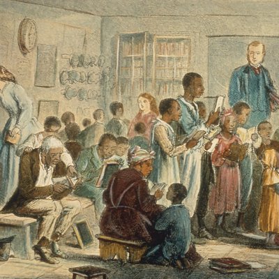 Here is a school brought to the emancipated slaves by the Freedman's ...