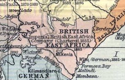 1895 Map of Africa, britishempire.co.uk