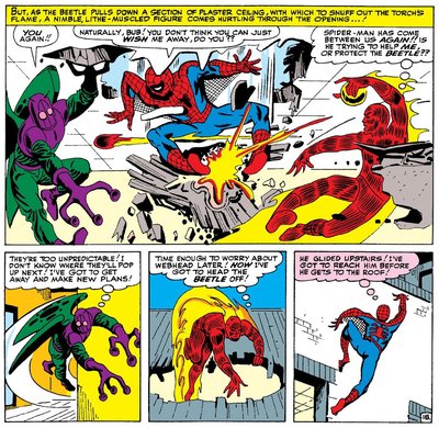 Script by Stan Lee. Art by Steve Ditko.