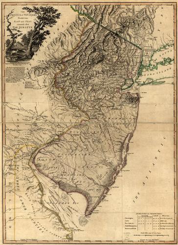 The colony was divided into two halves East Jersey and West Jersey and ...