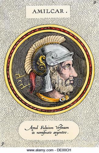 Hamilcar Barca is the General on the Carthaginian side.