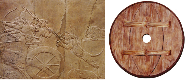 The Chariot and the shield.