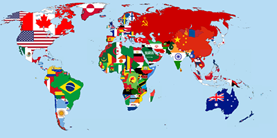 World Map- 1990's