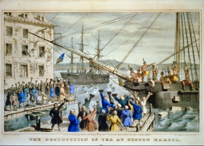 Boston Tea Party 1773: Colonists rebel by symbolically dump tea into ...