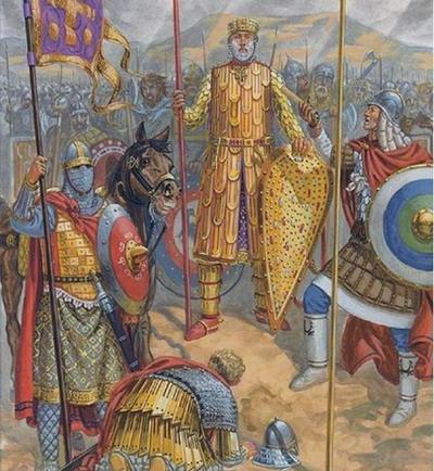 The Varangian guard, serving their emperor.