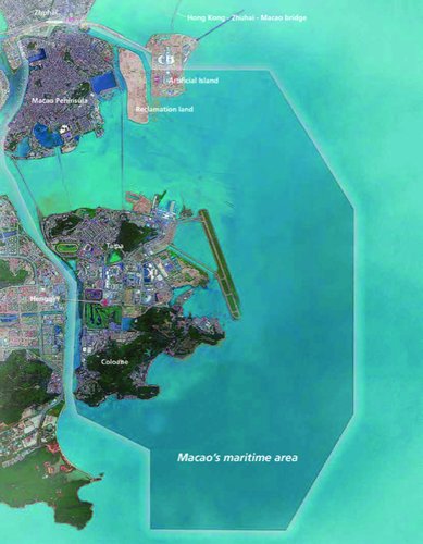 This map shows the overall geographical structure of Macao.Macau is ...