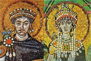 It is said that Justinian was so attracted to Theodora's intelligence ...