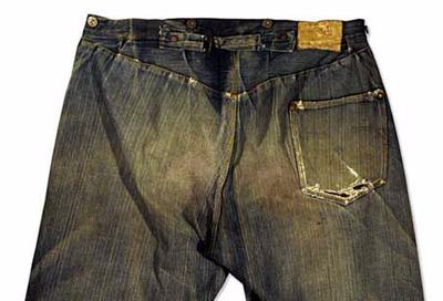 The Levi Blue Jeans. Invented by Levi Strauss in the year of 1873.