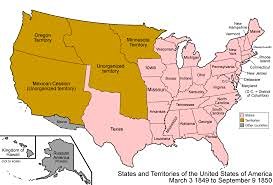The map of the compromise of 1850