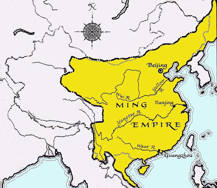 China History Map - 1407 Ming. GlobalSecurity.org.