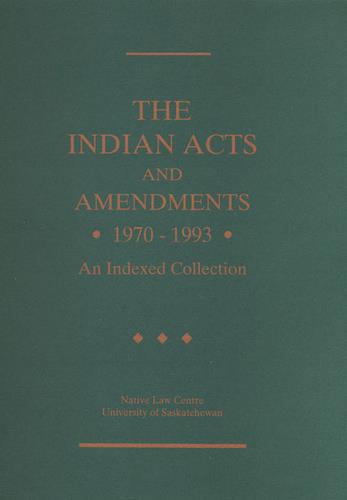 Revised Indian Act