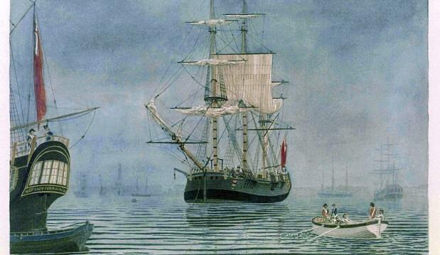 The First Fleet arrived at Rio De Janeiro, Brazil on August 6, 1787.