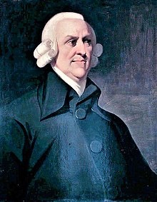 A portrait of Adam Smith.