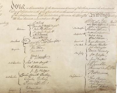 signatures of the constitution