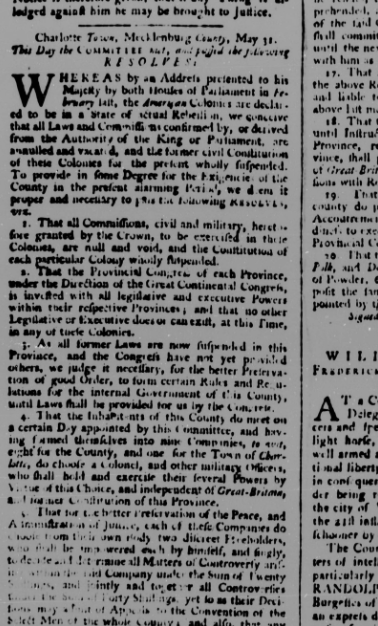 May 31, 1775 a full list of statements