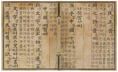 Creation of Hangul