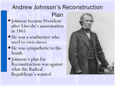 Andrew Johnson Reconstruction Plan