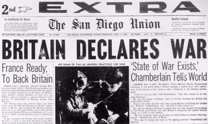 "Britain Declares War." The San Diego Union 5 Aug. 1914: n. pag. Gaston ...