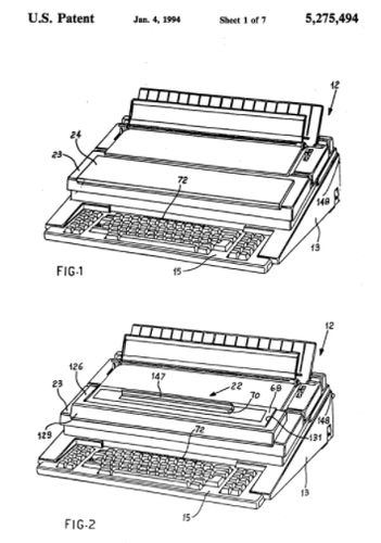 https://www.google.com/patents/US5275494?dq=typewriter+1990&hl=en&sa=X ...