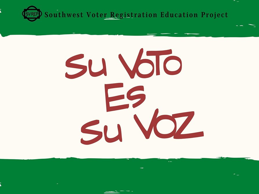 SVREP motto, "Your Vote is Your Voice".