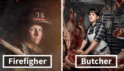 This is inspiring because women can also do jobs that men do, such as ...