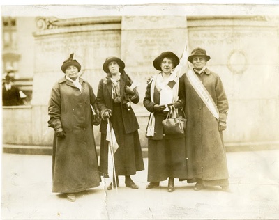 Maria Kindberg, Sara Bard Field, Mabel Vernon, Ingeborg Kinstedt