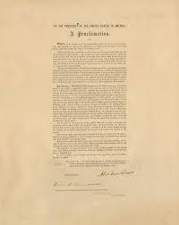 The Signing of the Emancipation Proclamation was the third event in the ...