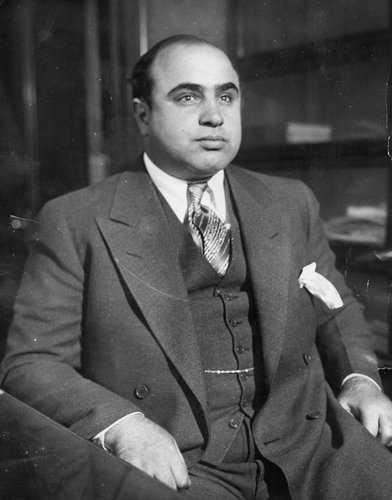 This was one of Al Capone's profile pictures during his days as a gangster.