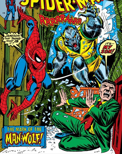 april j jonah jameson learns that his son john has been transformed ...