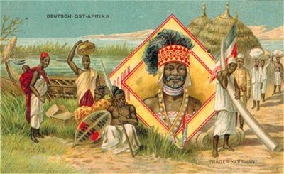 This Postcard reflects the indigenous people of Tanganyika under German ...