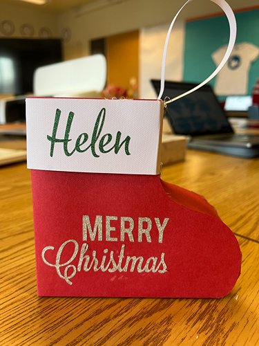 Christmas Stocking Gift Box: