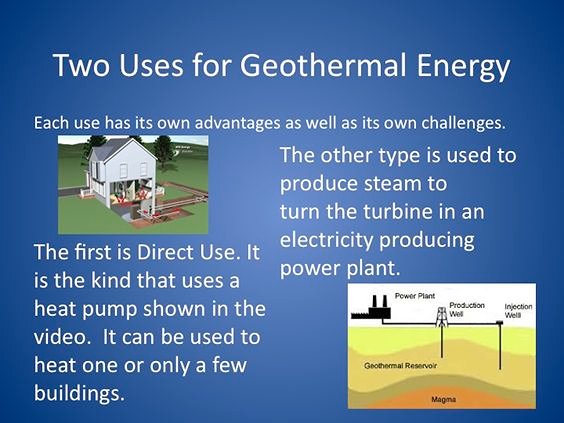 Geothermal energy is extensively used for electricity generation, where ...