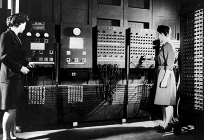 ENIAC, first large-scale electronic computer was developed in 1946