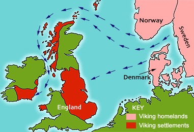 876 CE - Vikings from Denmark, Norway and Sweden settle permenantly in ...