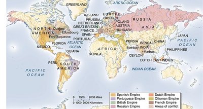 Map of where the war took place