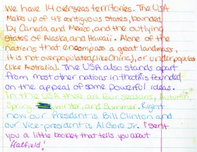 This is what Caitlin's letters look like. She always used different gel ...