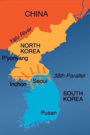 This picture shows how two sides were stalemating on the 38 parallel.