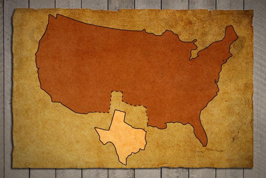 Texas secedes from the Union