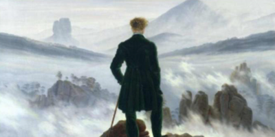 De wandelaar boven de nevelenCaspar David Friedrich(olieverf op doek)