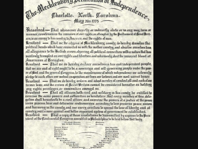 1775 MEC DEC: the "mec dec "was allegedly produced on may 20th 1775 ...