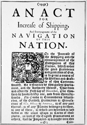 1651 Navigation acts