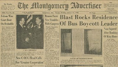 Boycotters' Homes Bombed (February 1956)