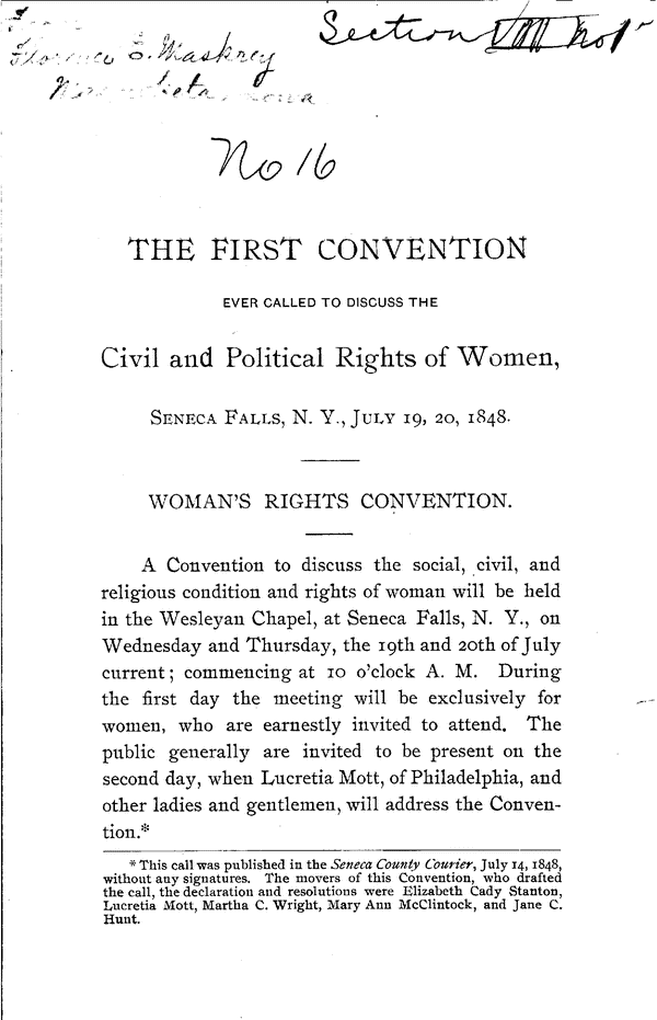 Votes for Women: Selections from the National American Woman Suffrage ...