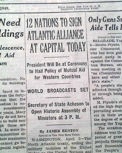 US Joins NATO to develop mutual allies with Belgium, Britain, Canada ...