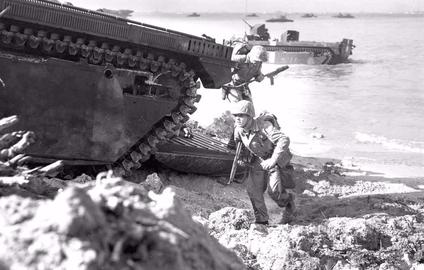 An amphibious landing for the Americans.