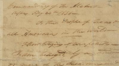 William B. Travis assumed command of the Alamo, 1836