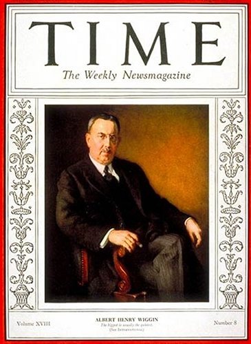 November 2, 1933- Albert Wiggins questioned by the Senate committee on ...
