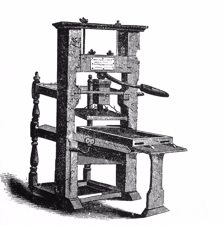 Johannes Gutenberg Movable Printing Press