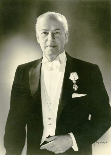 Ted Shawn posed for this photo shortly after being knighted.