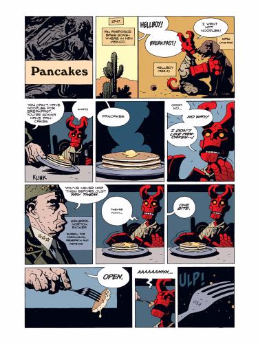 Hellboy Pancakes